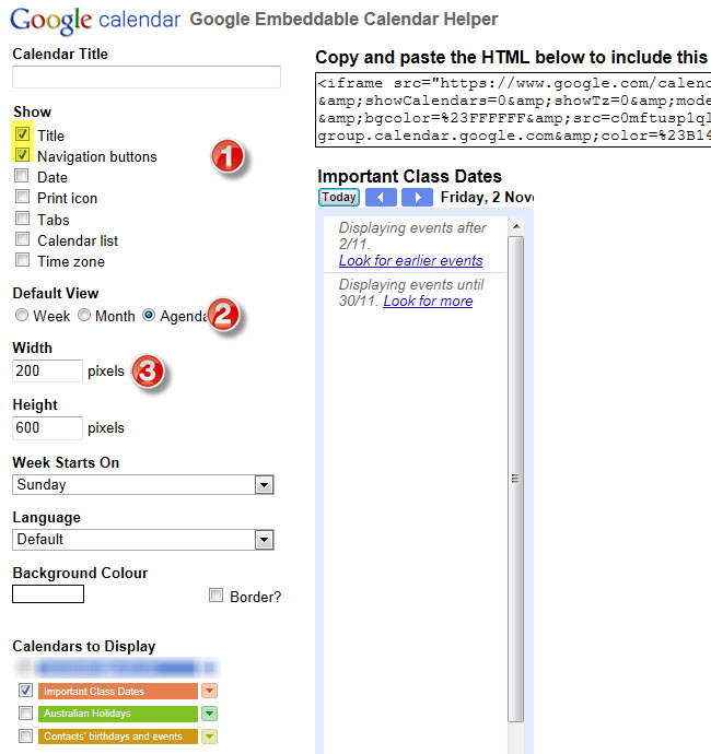 How To Embed A Google Calendar In Your Blog Sidebar – The Edublogger