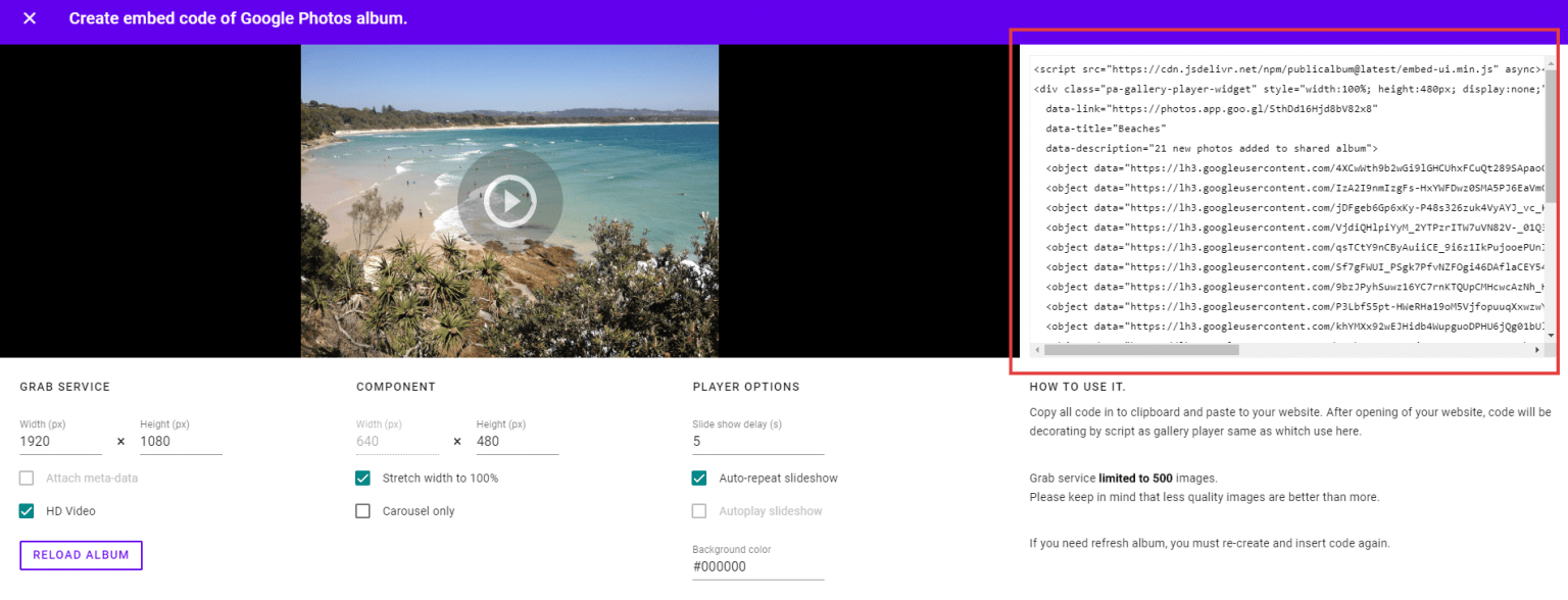 Embed A Google Photos Album Into A Website – The Edublogger