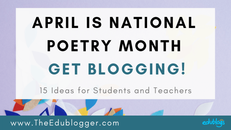 April Is Poetry Month -- 15+ Classroom Ideas For Teachers, Students ...