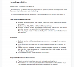 Obtaining Permission To Blog With Students (With Example Forms And ...